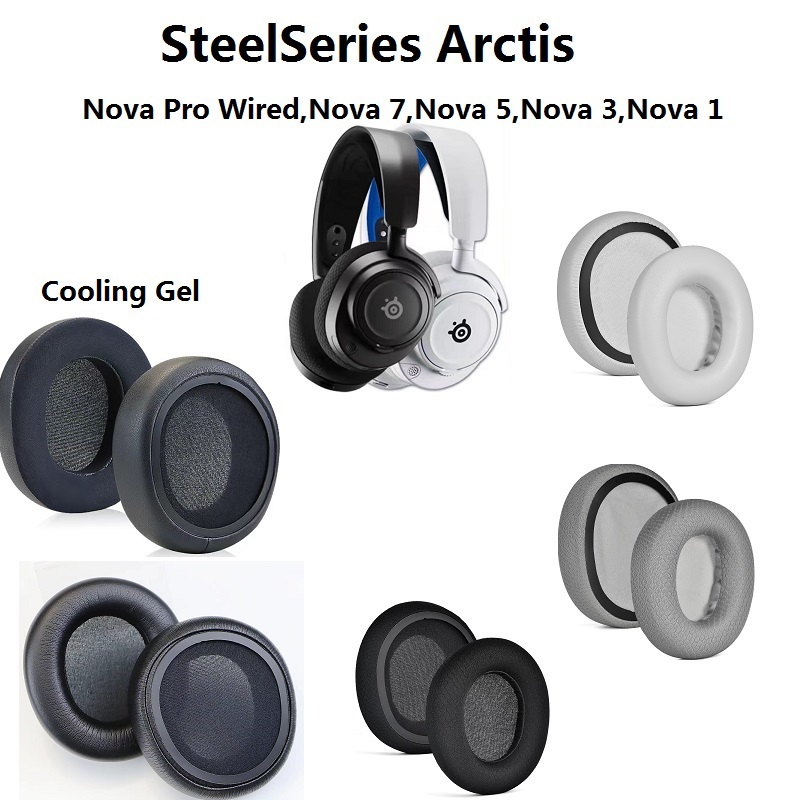 Original Ear Pads For SteelSeries Arctis Nova Pro Wired,Nova 7,Nova 3 Headphones Replacement Ear ...