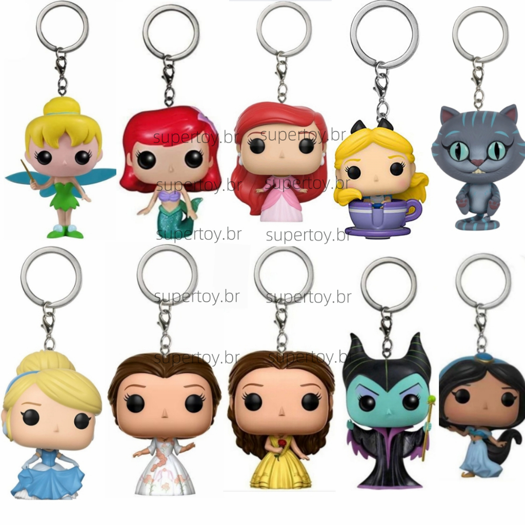 【12-hour Shipping】Funko POP Keychain: Disney - Ariel Belle Alice ...