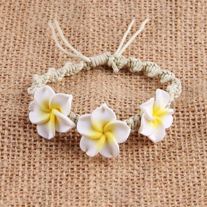 Handmade Flower Shell Anklet Adjustable Colorful Feet Chain Beach Ankle ...