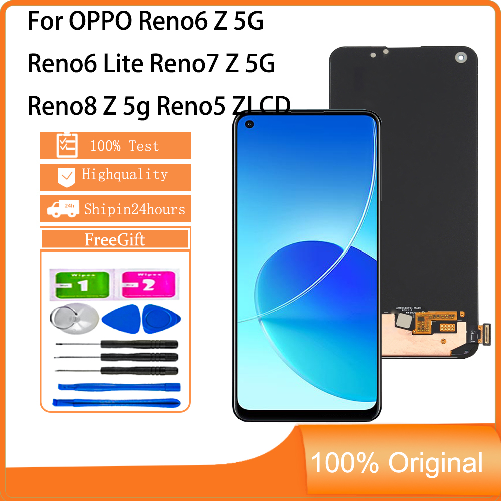 For AMOLED OPPO Reno6 Z 5G Reno6 Lite Reno7 Z 5G Reno8 Z 5g Reno5 Z ...