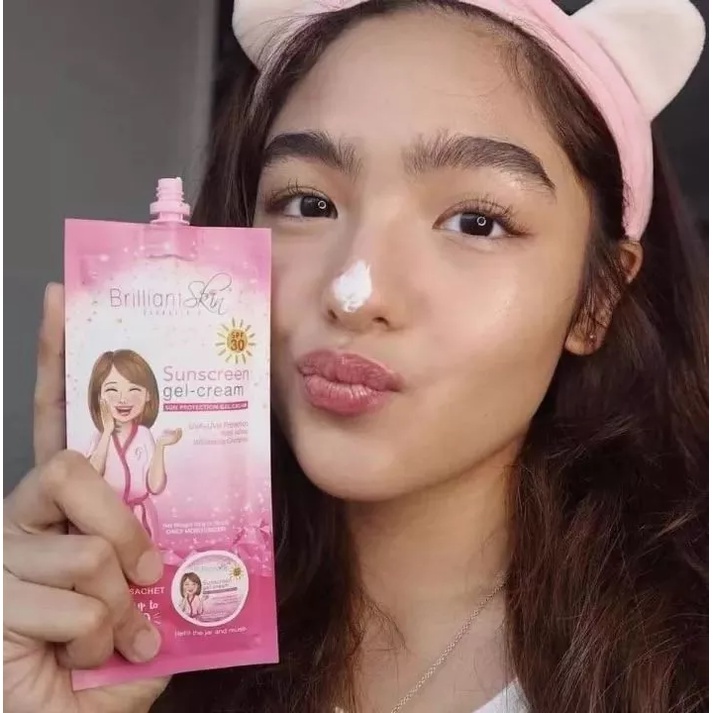 Orig BRILLIANT SKIN SUNBLOCK Sunscreen Gel Cream 50g brilliant sun ...