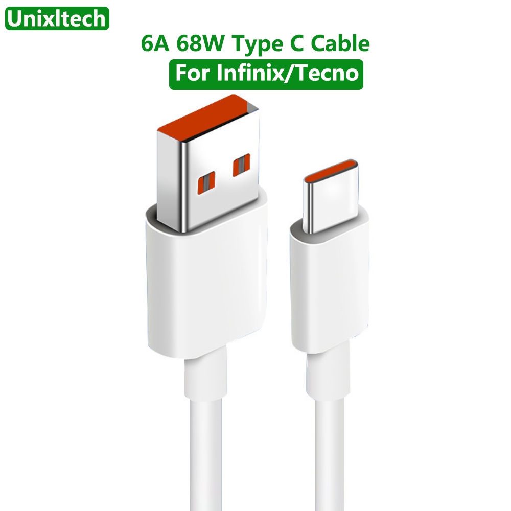 6A 68W Fast Charging Cable USB Type C Charger Data Cord Wire for ...