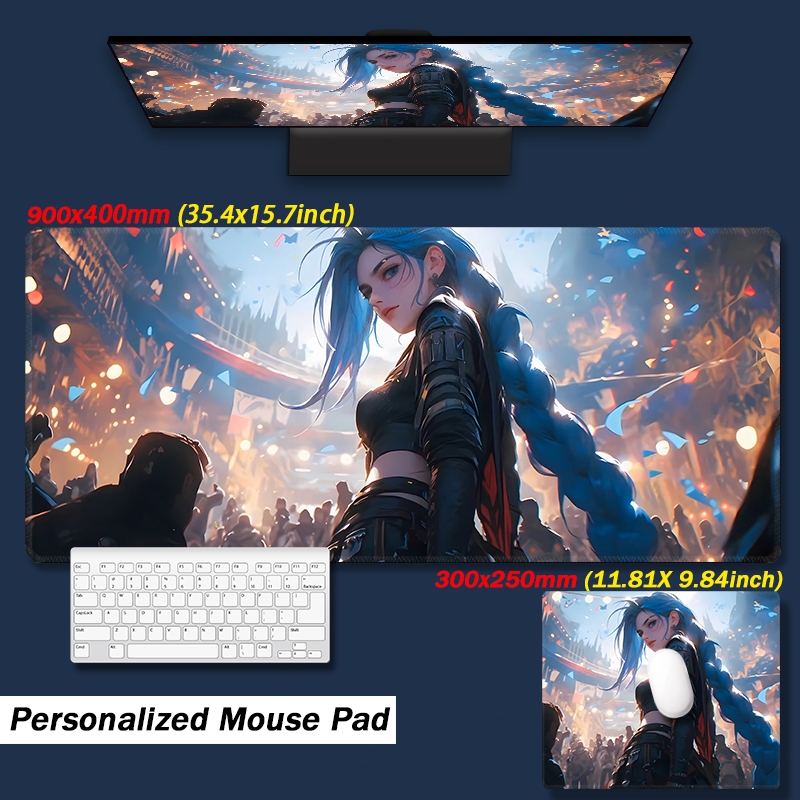 Game Anime Girl Mouse pad | Extended Gaming Mousepad | Waterproof Non ...