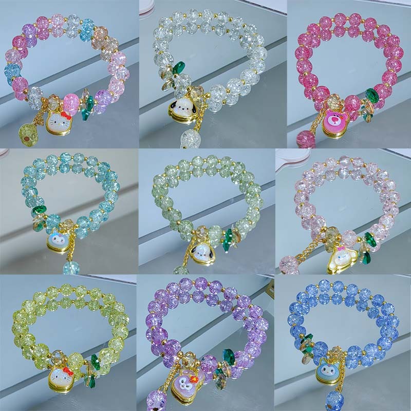 Yu Gui Gou Strawberry Bear San Li Ou Popcorn Beads Bracelet Classic ...