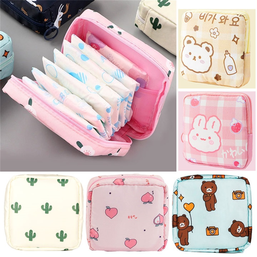 Sanitary Napkin Storage Bag Portable Girls Women Sanitary Napkin Pads ...