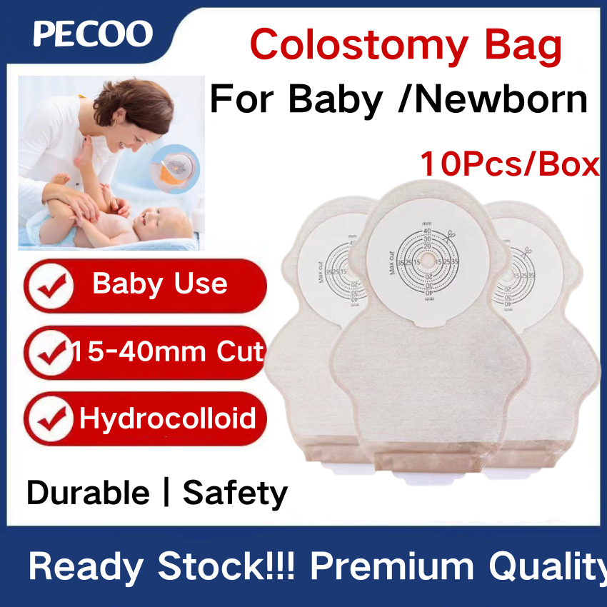 10/20/30Pcs Colostomy Bag for Baby 40mm One-piece System Ostomy Bag for ...