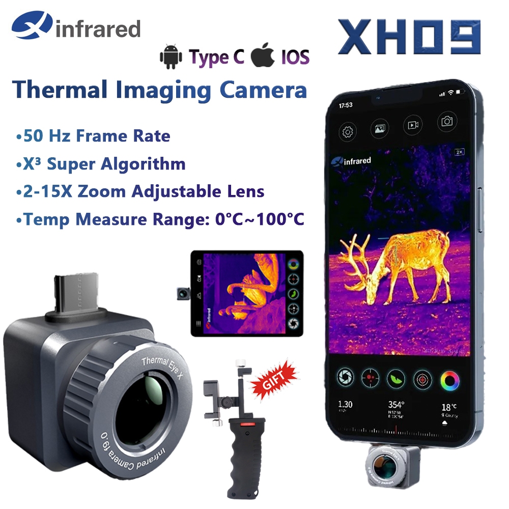 Infiray 50 Hz Night Vision Thermal Monocular Xinfrared XH09(X2) Thermal ...