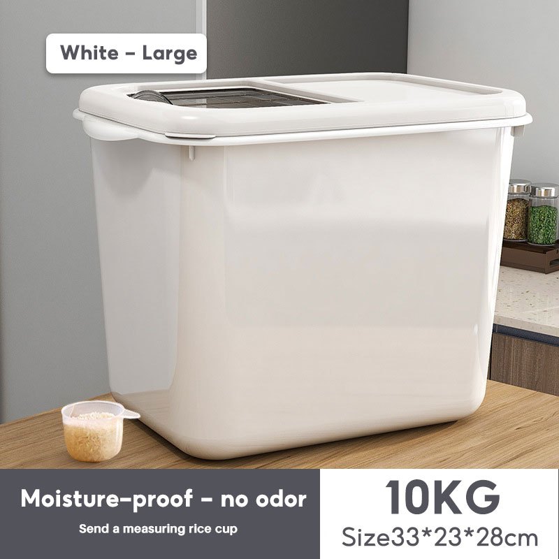 Rice Storage Container - 10kg White | Shopee Philippines