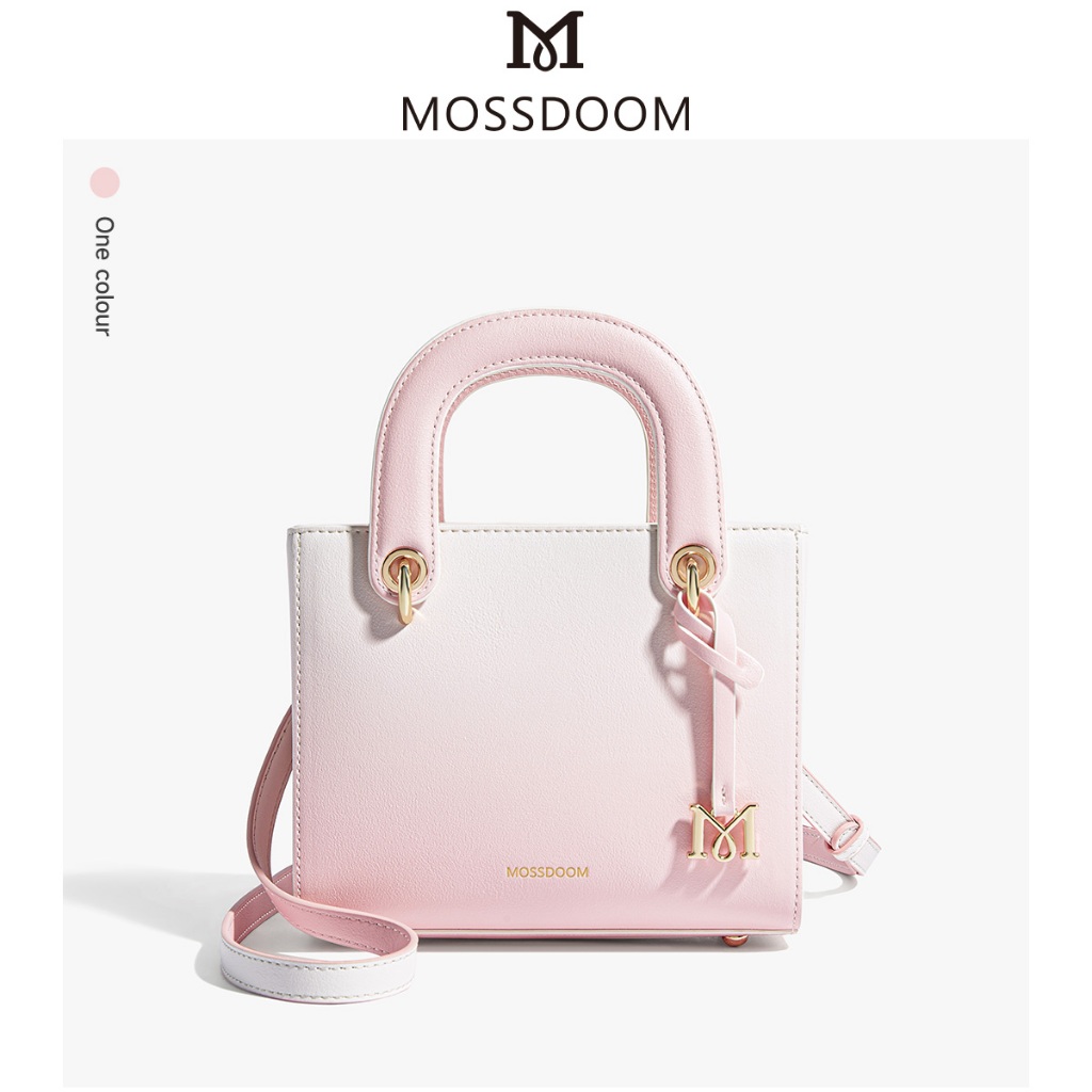 MOSSDOOM Women's Romantic and Elegant Pink Gradient Hand-held Cross ...
