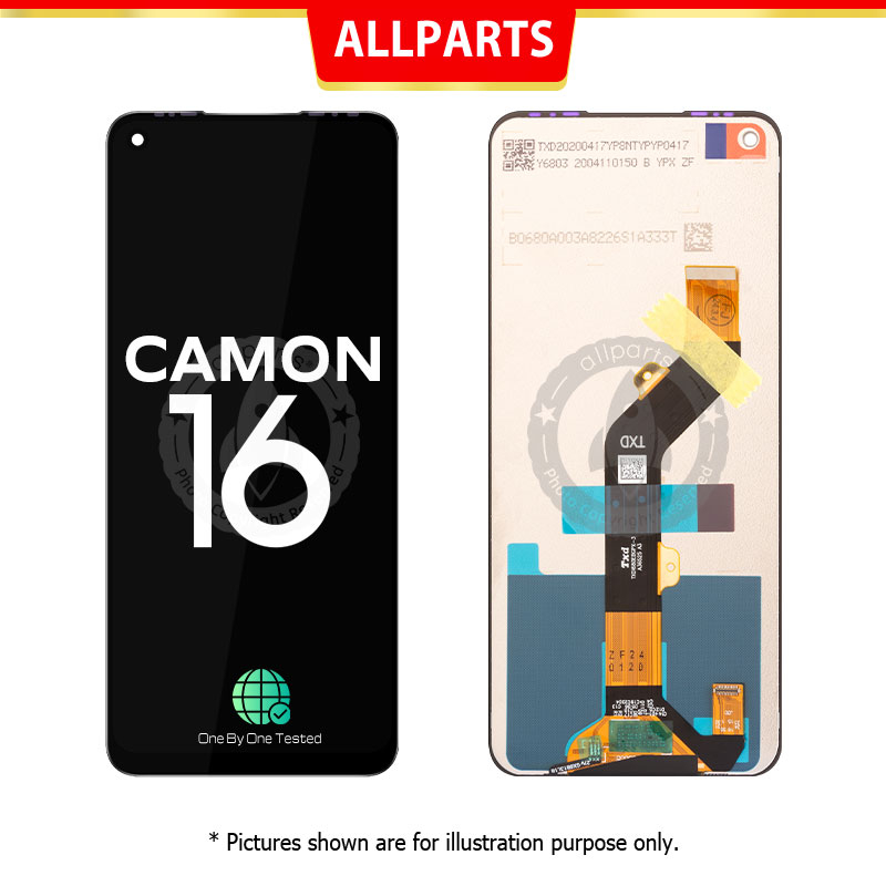 Allparts Display For Tecno Camon 16 Ce7 Ce7j Lcd Touch Screen Digitizer Replacement | Shopee ...