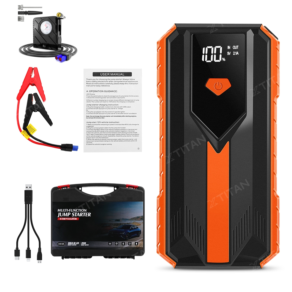 【5 Year Warranty】Original! 128000MAH Car Jump Starter Car Power Bank ...