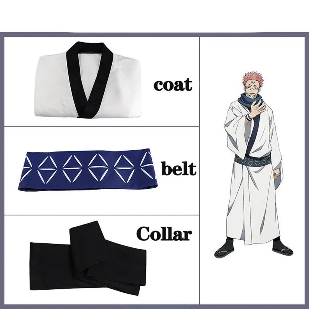 Anime Jujutsu Kaisen Ryomen Sukuna Japan Kimono Uniform Outfits Cosplay ...