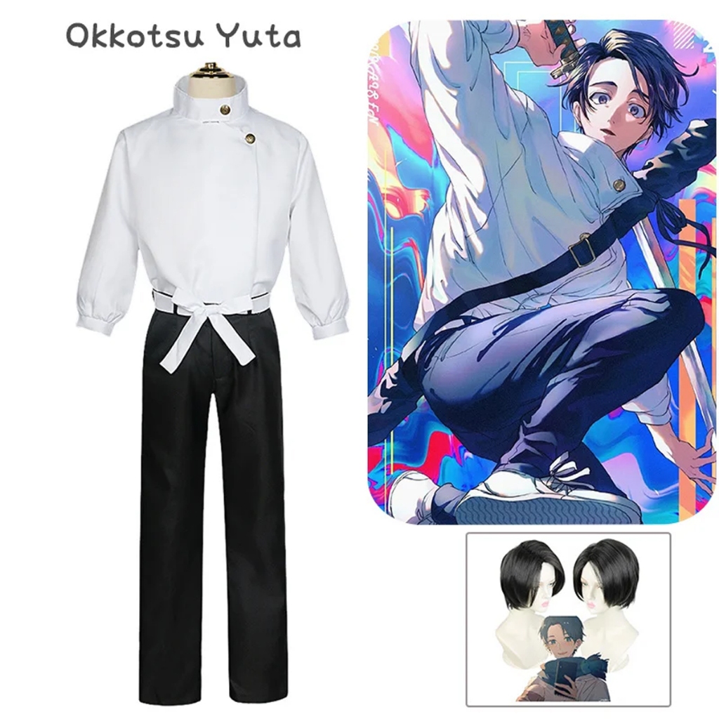 Jujutsu Manga Anime Okkotsu Yuta Cosplay Costume Wig Jacket Pants ...