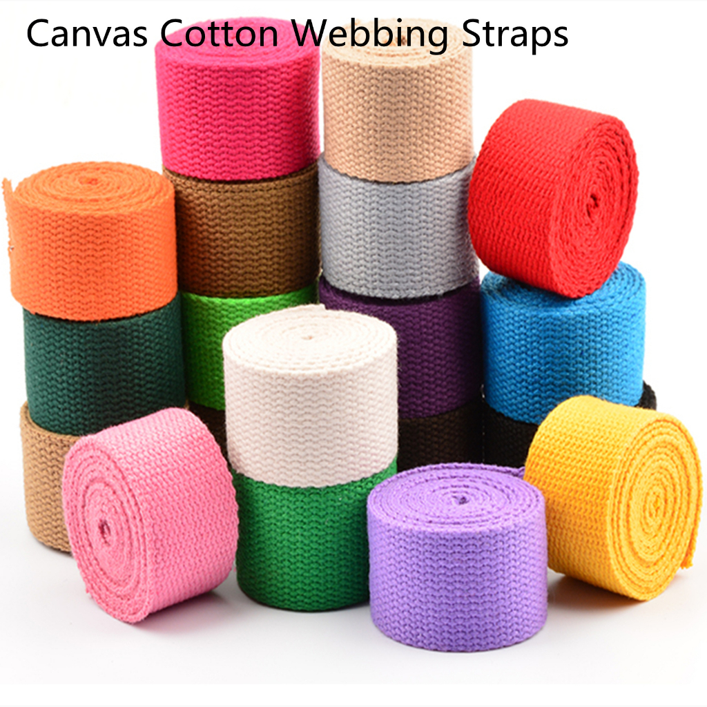 2.5cm Wide Cotton Webbing Strap for Bags, Luggage Cargo Strapping, Bag ...