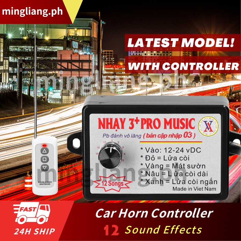 Nhay 3+ Pro Music For Horn For Motorcycl Loud Car Horn Controller ...