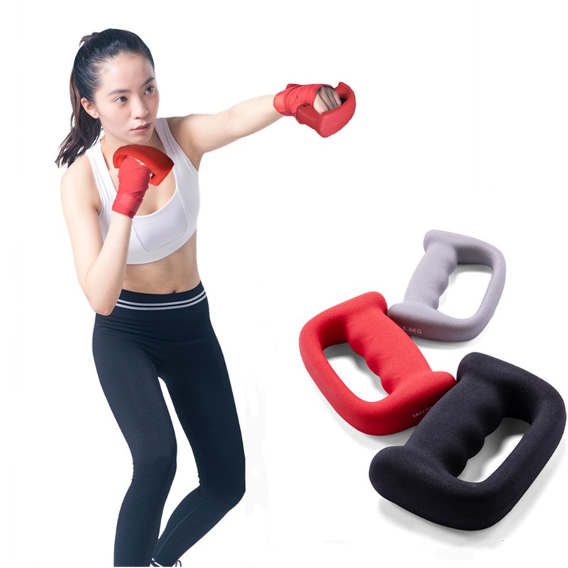 Ladies Running Men Boxing Sanda D-Type Dumbbell Air Boxing Explosive ...