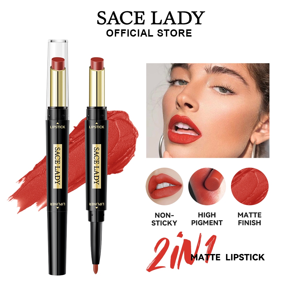 SACE LADY Lipstick Velvet Matte Highly Pigmented & Long Lasting Lip ...