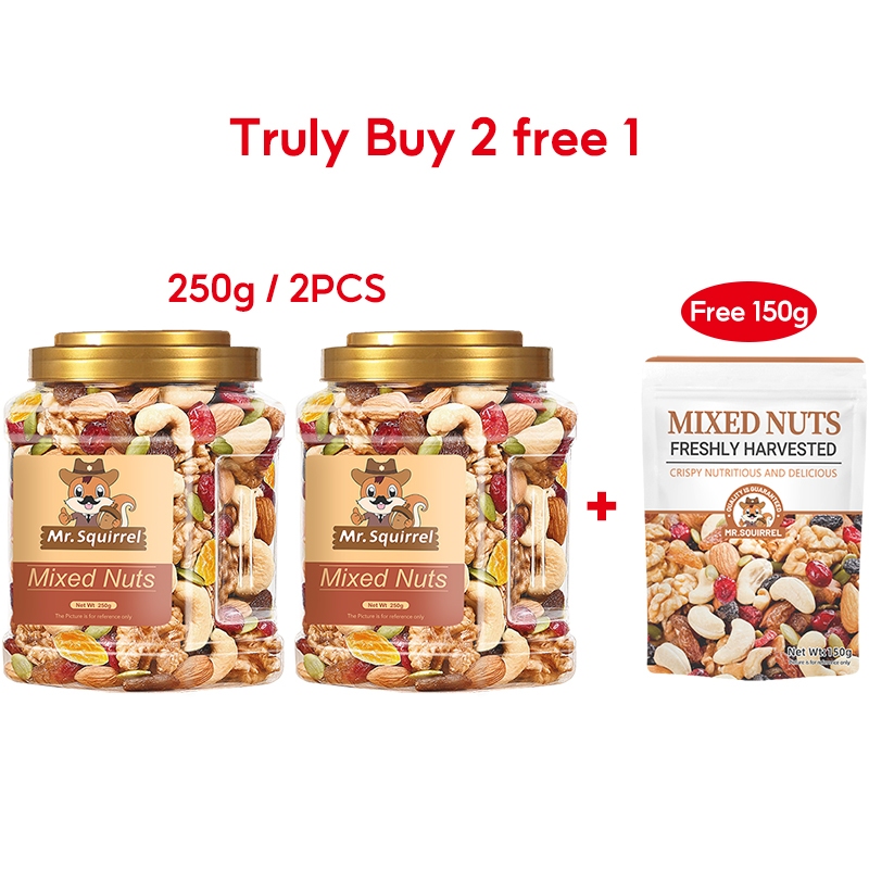 Mr Squirrel Mixed Nuts and Fruits Daily Snacks Mixed Nuts Healthy Snack ...