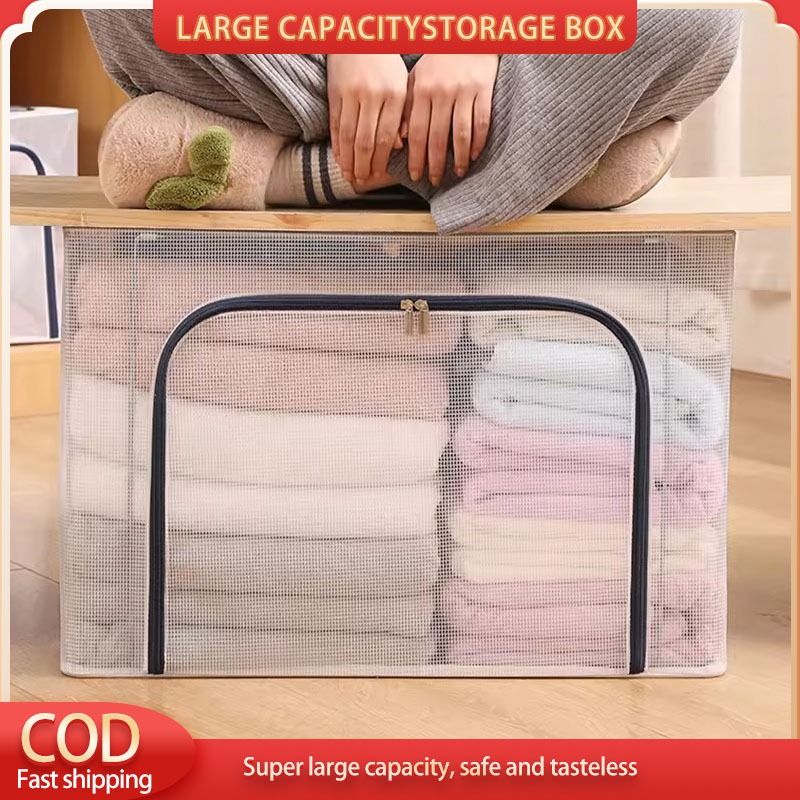 Large Capacity Foldable Storage Box dust-proof waterproof large ...