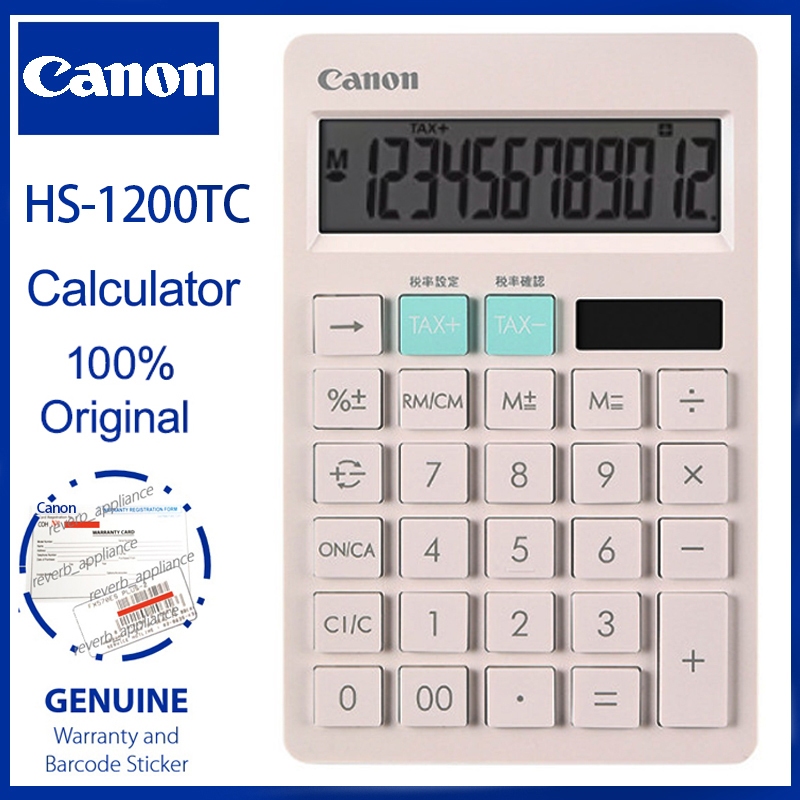 Canon Scientific Calculator HS-1200TC ( Free Gift ) w/ Solar and ...
