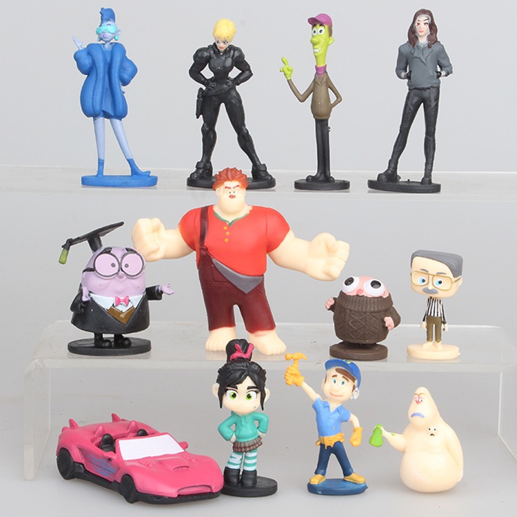 12Pcs/Set 3-8cm Game Wreck-It Ralph Figure Venallope Von Schweetz Felix ...