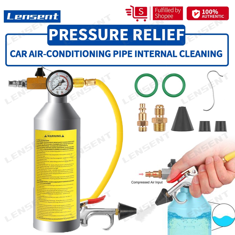 Lensent PH AC Flush Kit Vehicle Car Air Conditioning Pipe Cleaning ...