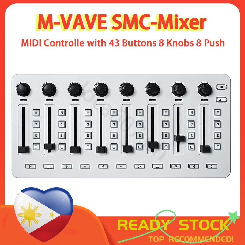 M-VAVE SMC-Mixer Wireless MIDI Controller Mixing Console 8 Encoder ...