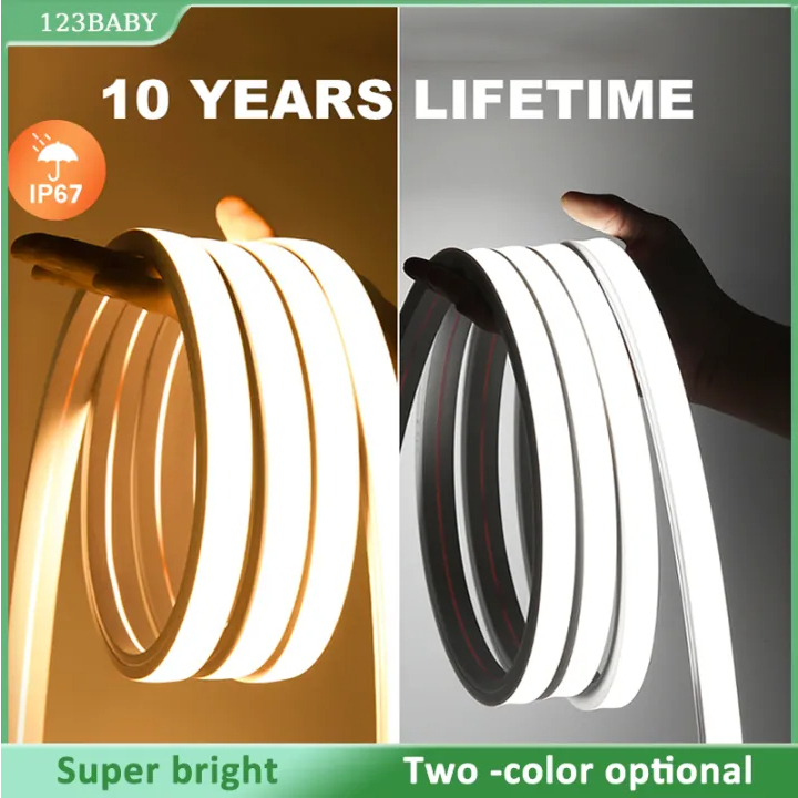 Warm/White Led Light Strip For Room IP67 Waterproof Flexible Home Decor ...