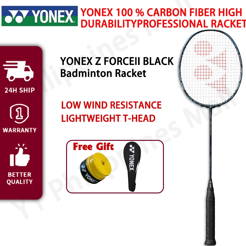 YONEX VOLTRIC Z FORCE II Black Badminton Racket Full Carbon Single 4U 26 28 30Lbs 83g Made In ...