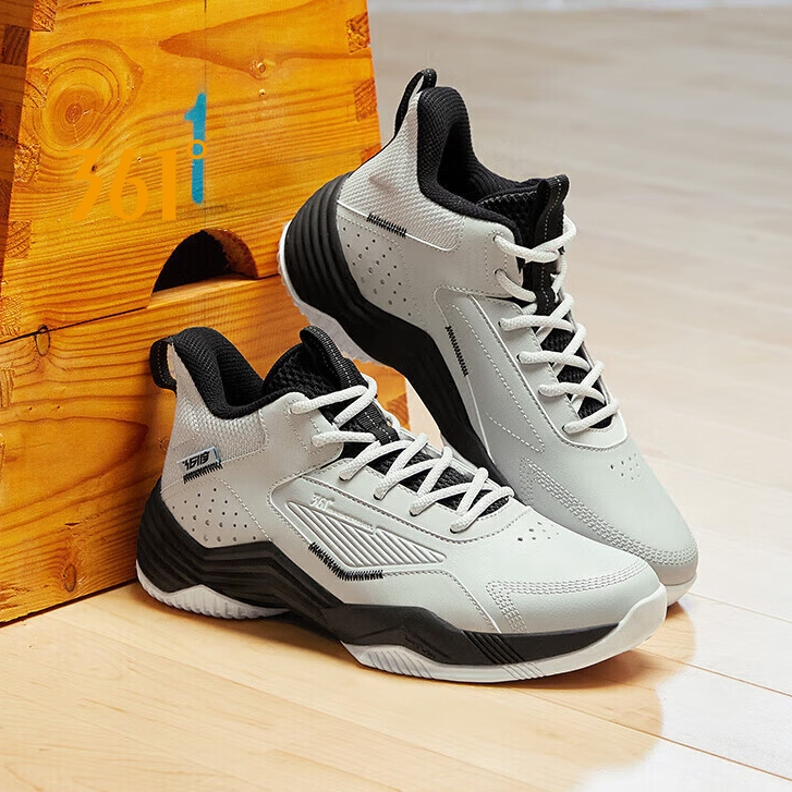 361 Degrees High Top Men Basketball Shoes Actual Combat Non-Slip ...