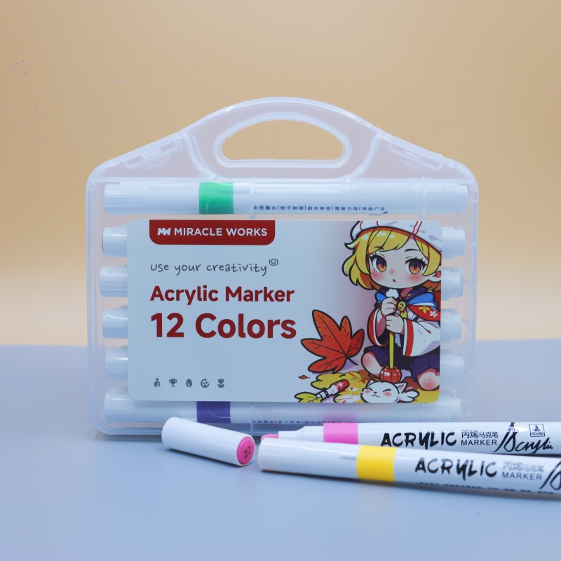12/24/36/48/60/80 Colors Box-packed Acrylic Marker Pen Set Highligher ...