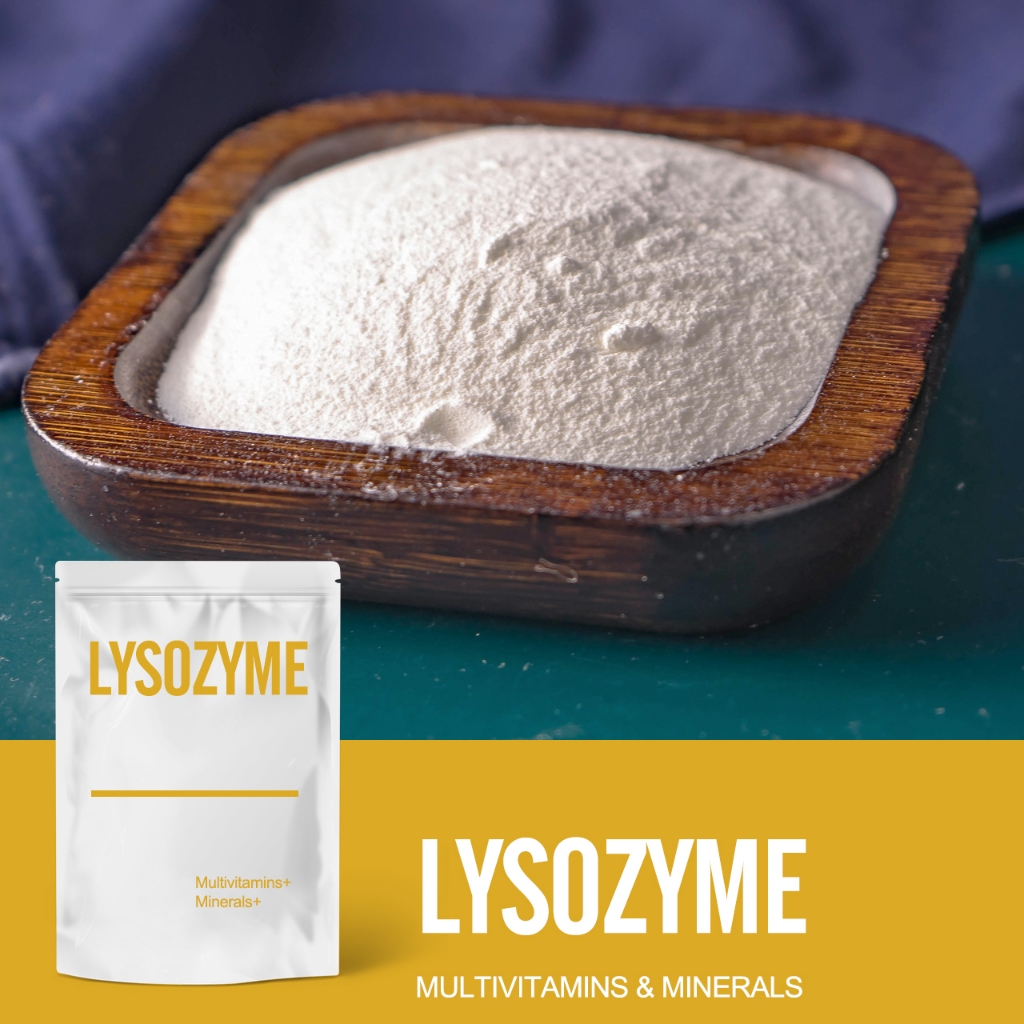 Food grade lysozyme 500,000 water-soluble cell wall dissolving enzyme ...