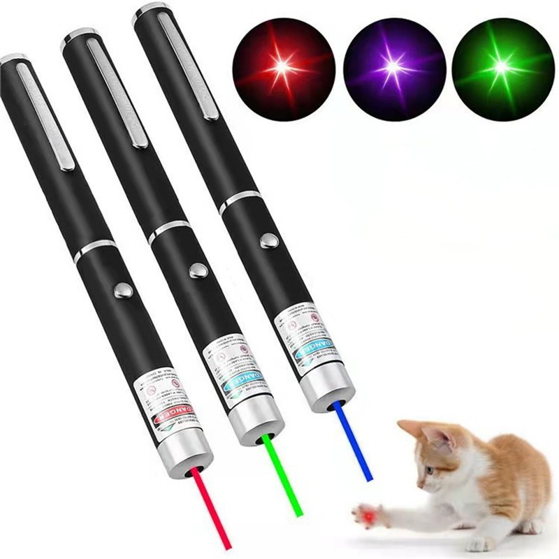 LED Laser Pet Cat Toy 5MW Red Dot Laser Light Toy Laser Sight 530Nm ...