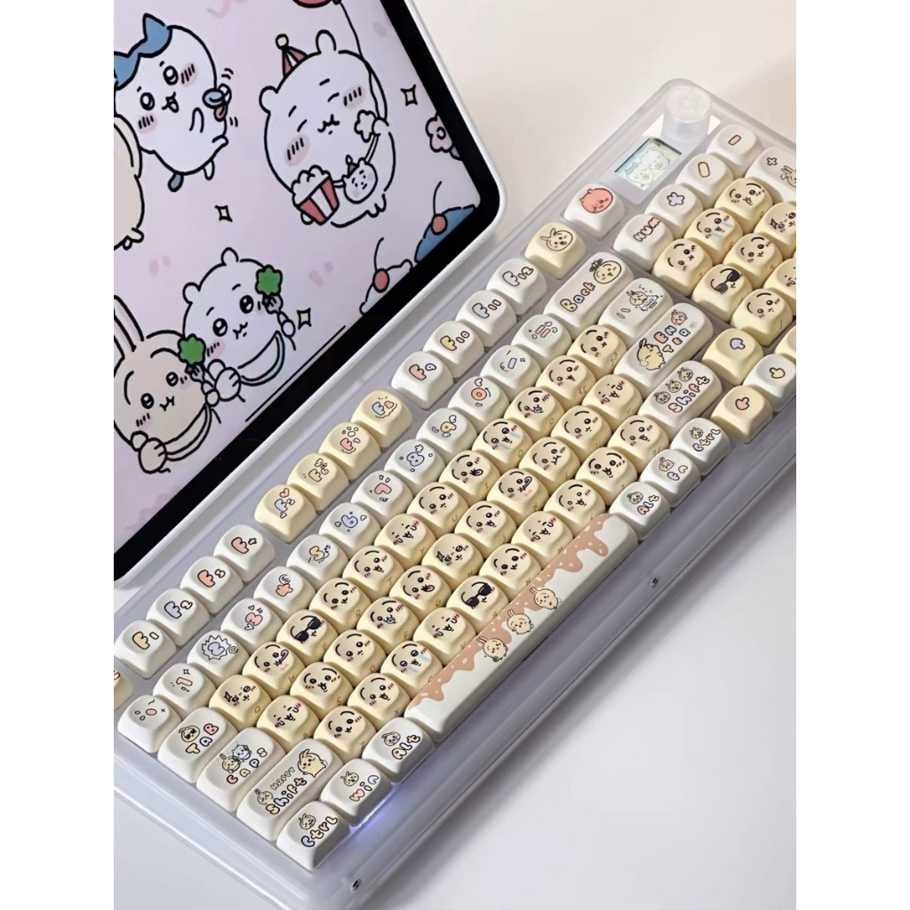 131 Keys SmallChikawa Theme Keycaps Cherry/XOA Height PBT Material ...