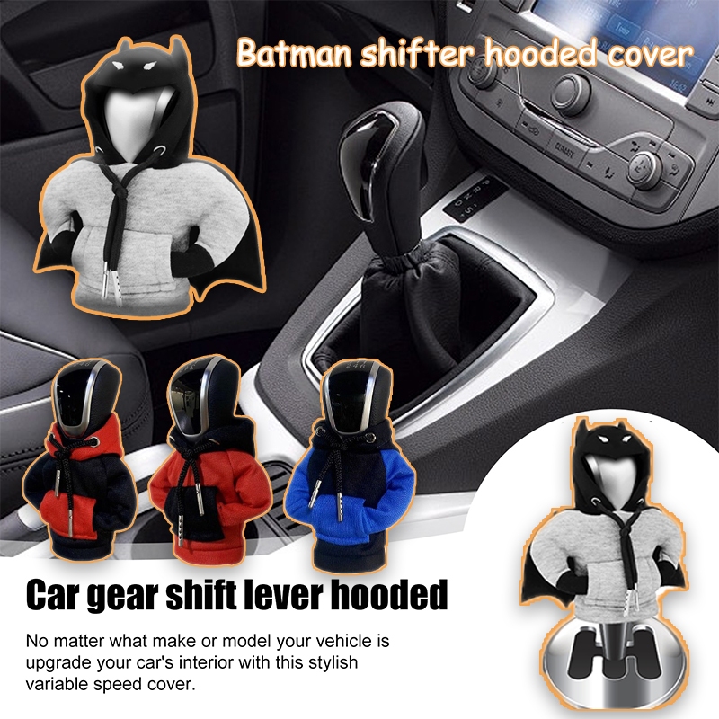 Shift Knob Cover Gear Stick Hoodie Auto Funny Cotton Manual Shift Cover ...