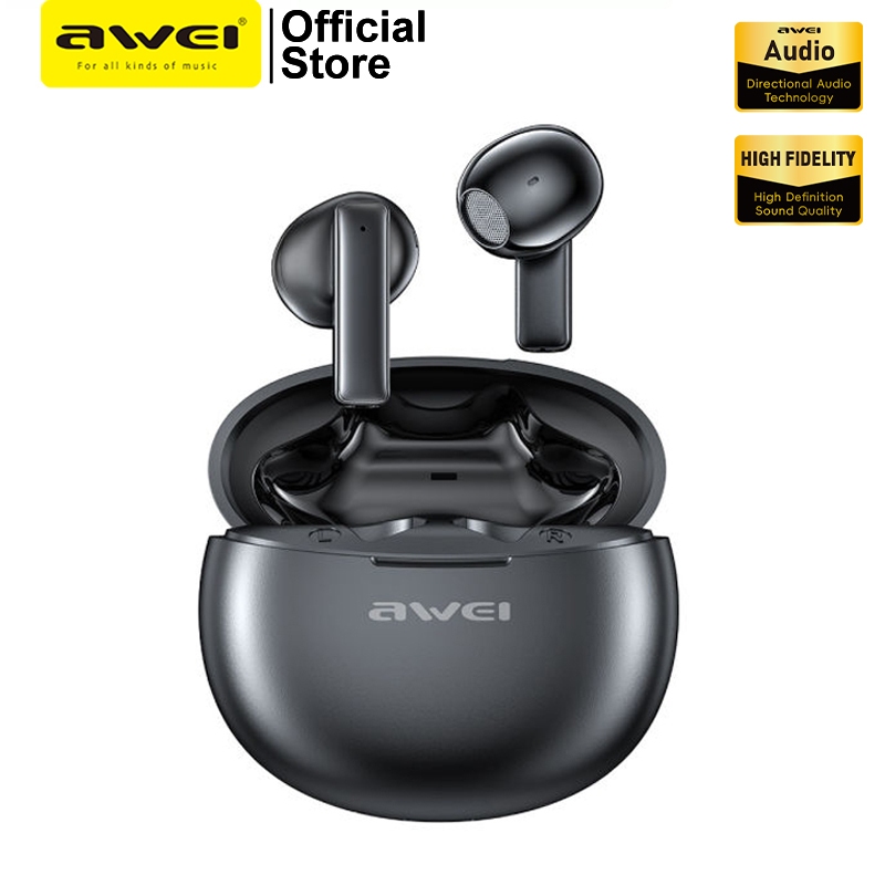 Awei T87 Bluetooth Earphone Wireless Earbud ENC Call Noise Cancelling Earbuds 0.06s Low Latency ...