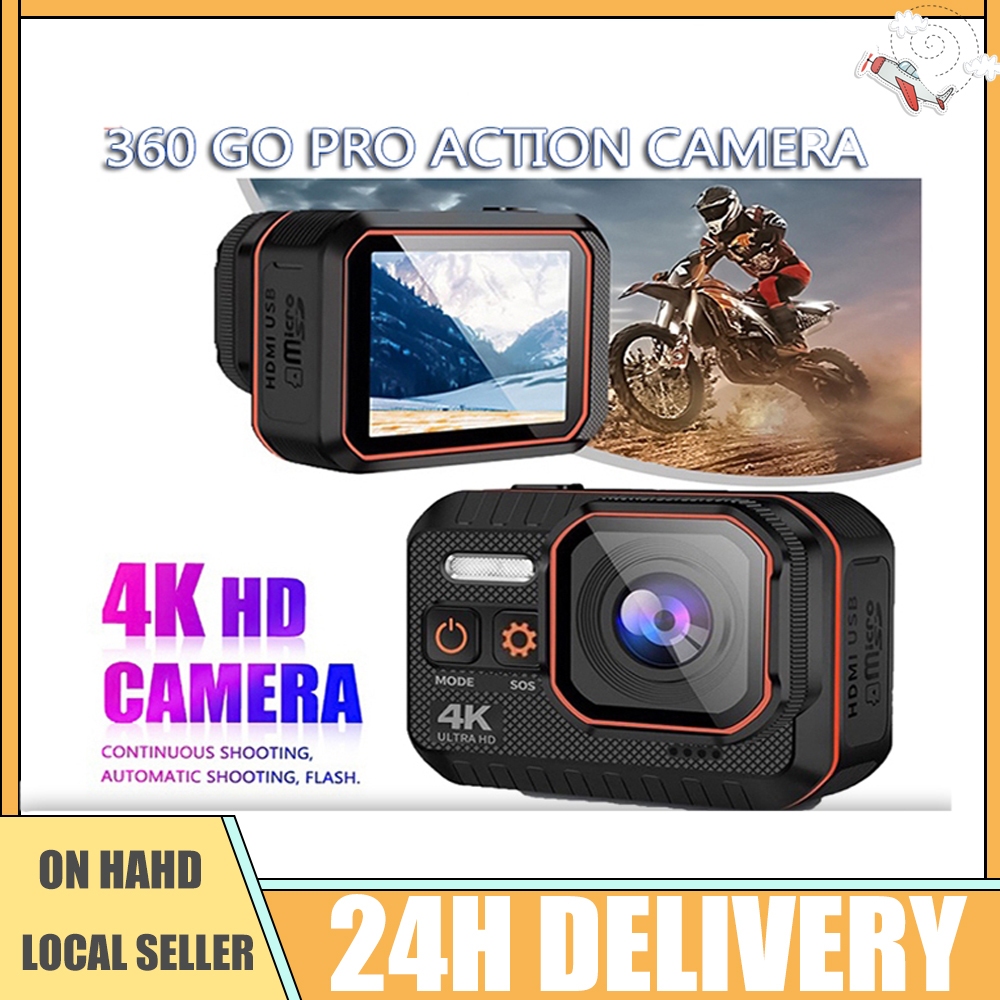 360 Go Pro Action Camera Motorcycle 4K HD Underwater Video Recording ...