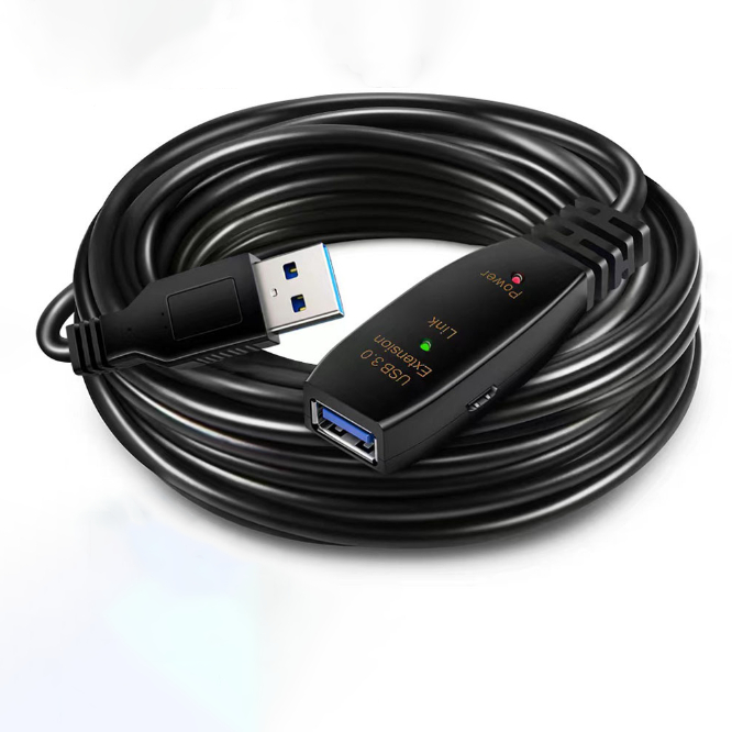 USB 3.0 Extension Cable Male to Female OD5.5mm Active Repeater Built-in ...