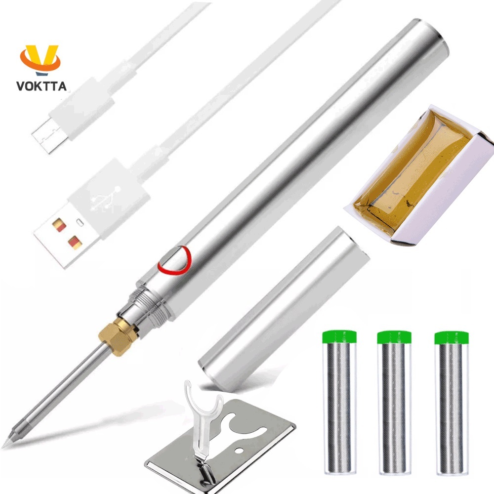 VOKTTA Soldering Iron Kit 5V 8W Mini Electric Soldering Irons Tools ...
