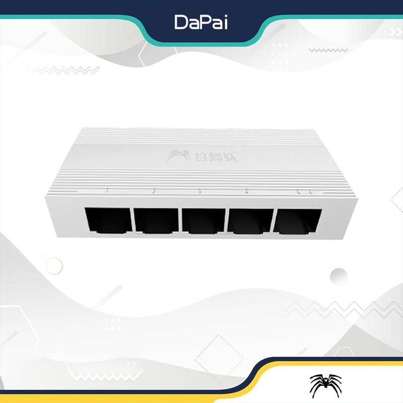 White Spider 5 port 8 Gigabit switch network splitter shunt Network ...
