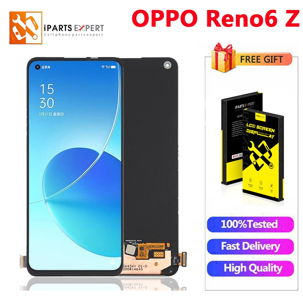 IPARTSEXPERT AMOLED Original LCD For OPPO Reno 6Z 7Z Reno6 Z CPH2237 LCD Display Touch Screen ...
