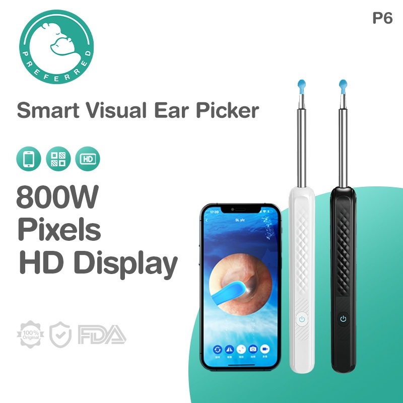Preferred Ear Cleaner Spoon Visual With Light Camera Wireless Earpick ...