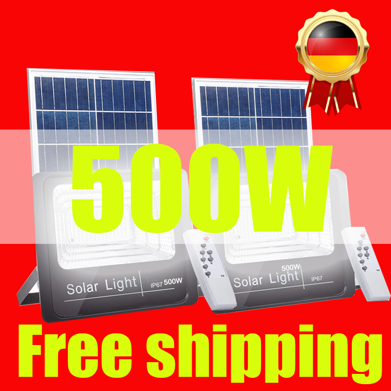 500W Solar Light Outdoor Lighting Waterproof Solar Flood Street Lamp 20 ...