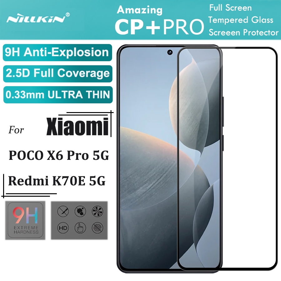 Nillkin Tempered Glass For Xiaomi POCO X6 Pro 5G / Redmi K70E Screen ...