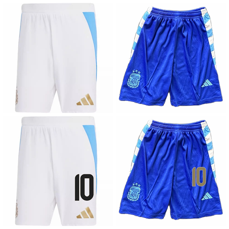 2024-25 Argentina Home Away Sport Short Pants Messi Football Shorts ...