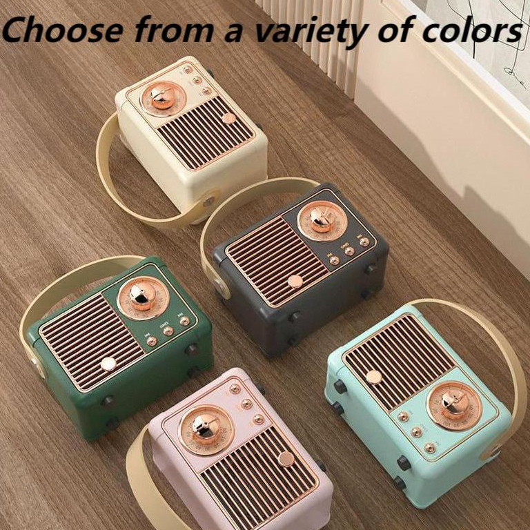New Vintage Wireless Bluetooth Speaker Outdoor Portable Bass Retro ...