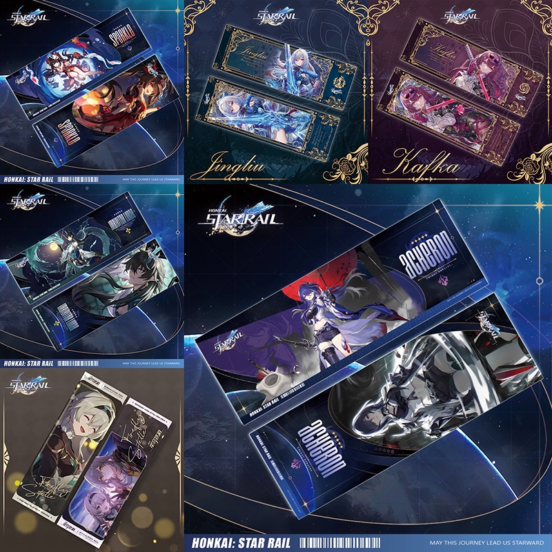 Star Rail bookmark laser ticket Firefly Acheron double sided bookmark ...