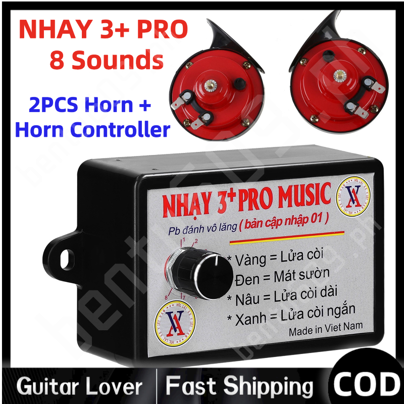 [2PCS Horn + Horn Controller] 12V Universal Double Tone Horn / NHAY 3 ...