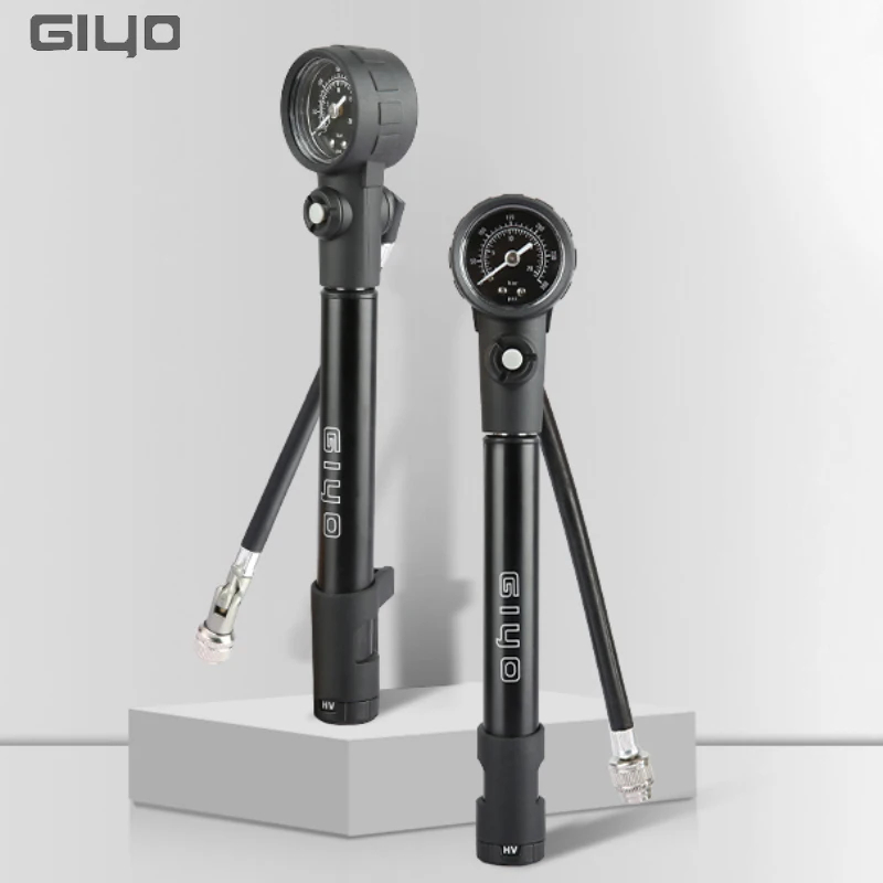 GIYO Shock/Tire Bicycle Pump 300psi High-Pressure Air Inflator With ...