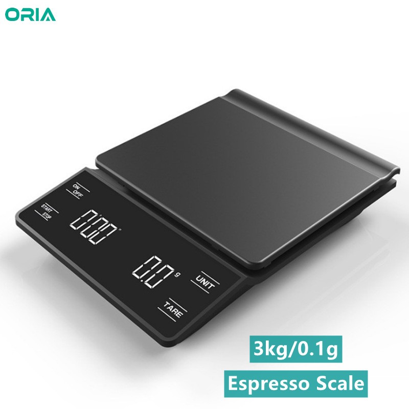 ORIA 3kg/0.1g High Precision Pour Over Drip Espresso Scale Digital ...